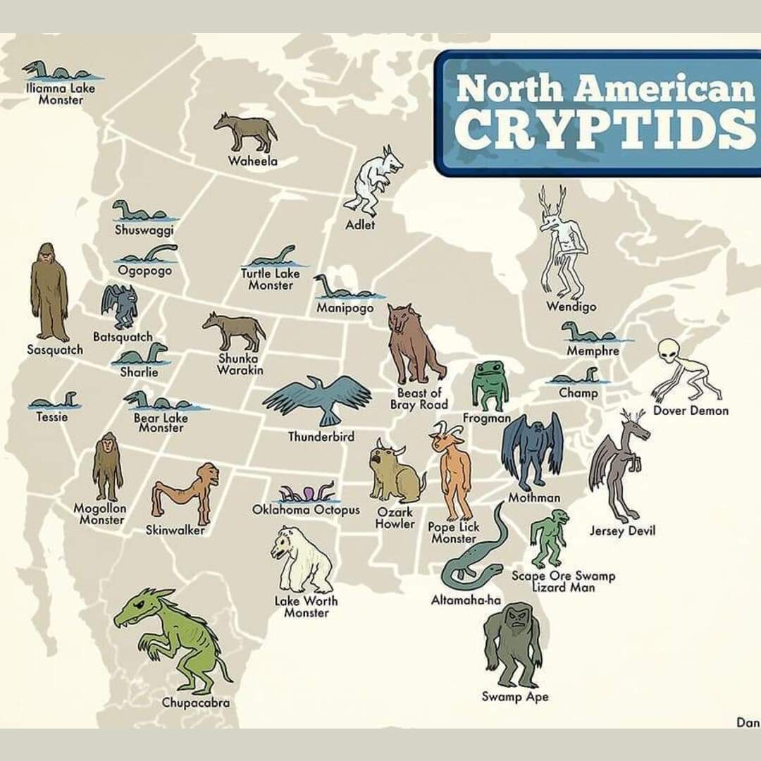 North american cryptids by state