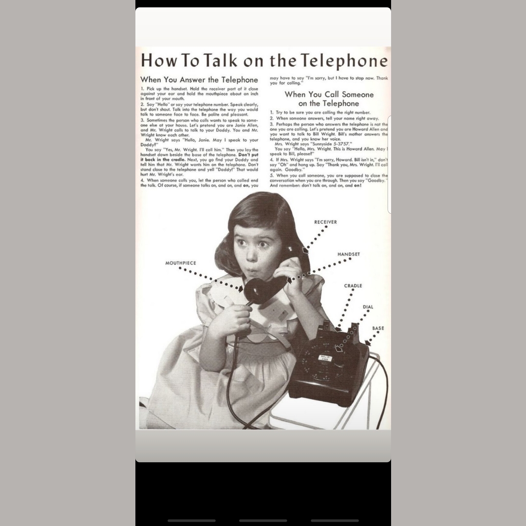 How to use a telephone.