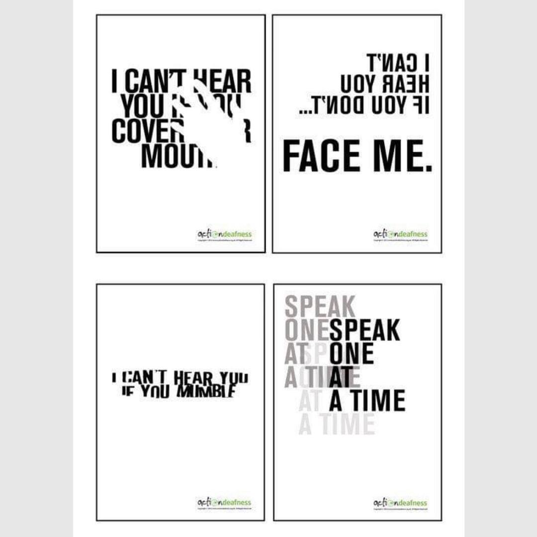 A visual guide to understand how to accommodate deaf people like myself ...