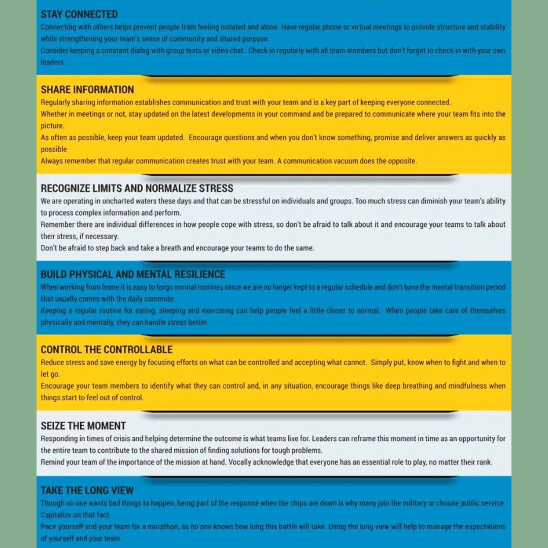 Some leadership tips.