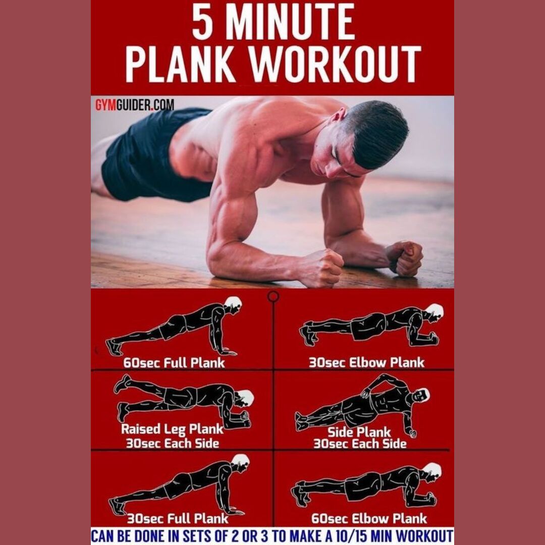 5 minutes plank workout