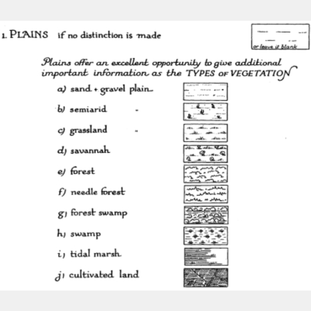 Cartography Symbols [Erwin Raisz, 1962]